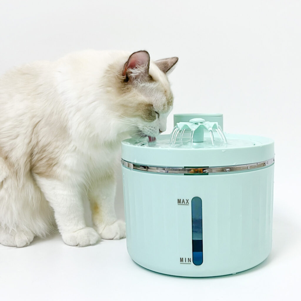 Plastic Cat Water Fountain | Wireless Pet Water Dispenser